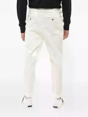 PAOLO PECORA Belted Velvet Trousers