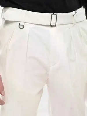 PAOLO PECORA Belted Velvet Trousers