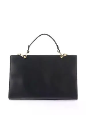 Moschino Logo-plaque Chain-link Tote Bag - Black