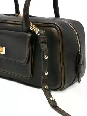 Sandro Ezmehralda Leather Shoulder Bag