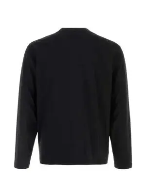 AUTRY Logo-print Long-sleeve T-shirt - Black