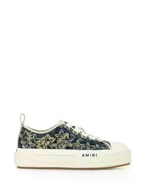 Amiri Denim Court Low Sneakers - Blue
