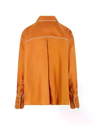 Raquel Diniz Silk Shirt With Contrast Piping