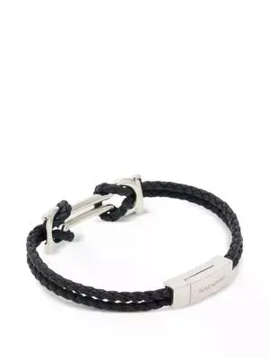 FERRAGAMO Gancini Braided Bracelet