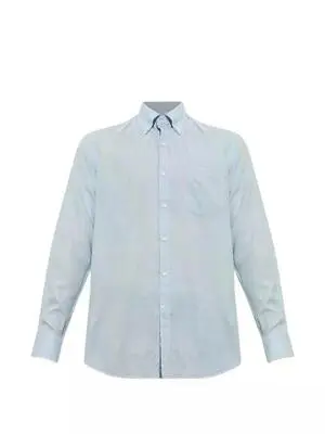 Paul & Shark Micro-checked Button-down Shirt - Blue