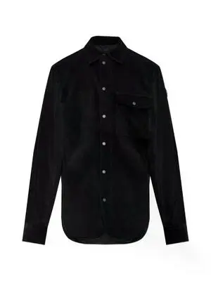 Moncler Chest-pocket Corduroy Shirt - Black