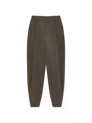 Moschino Pleated Wool Trousers - Brown