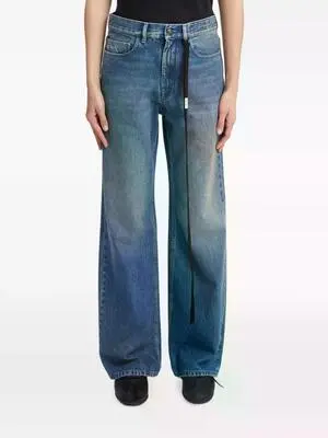 ANN DEMEULEMEESTER Stonewashed Wide-leg Jeans