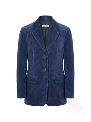 JIL SANDER Notched-lapels Single-breasted Jacket - Blue