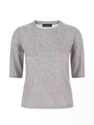 Fabiana Filippi Short Sleeve Knit Sweater - Grey