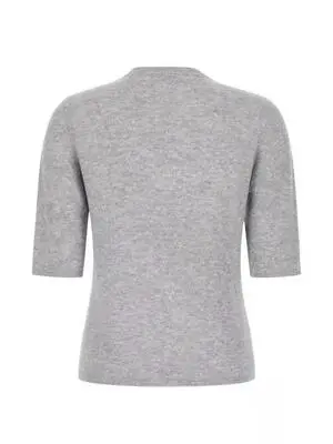 Fabiana Filippi Short Sleeve Knit Sweater - Grey
