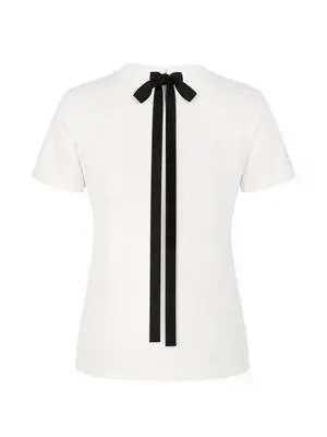 LANVIN Grosgrain Bow Detail T-shirt