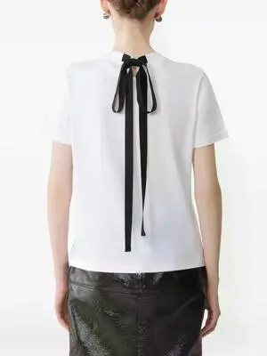 LANVIN Grosgrain Bow Detail T-shirt