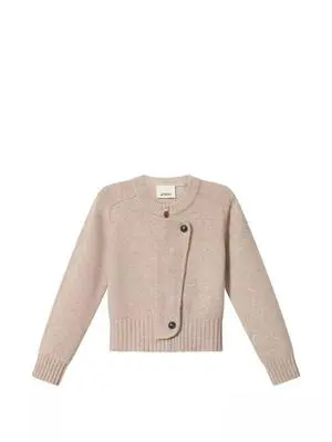 Isabel Marant Étoile ISABEL MARANT Asymmetric Zip-Fastening Cardigan Neutrals