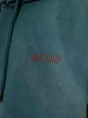 Moschino Logo-embroidered Drawstring Hoodie