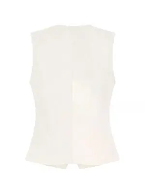 7 For All Mankind Button-up Waistcoat - Neutrals