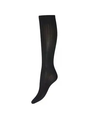 Wolford Ribbed Knee-high Socks - Black