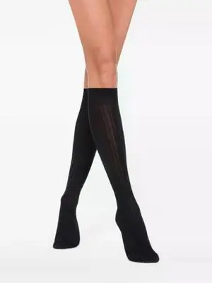Wolford Ribbed Knee-high Socks