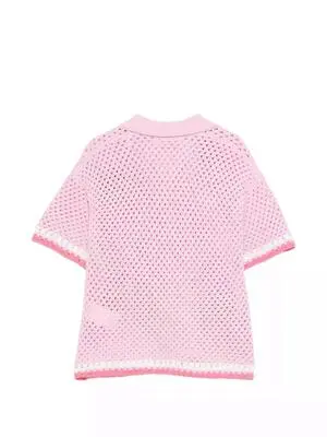 MC2 SAINT BARTH Pixie Crochet-knit Patch-detail T-shirt