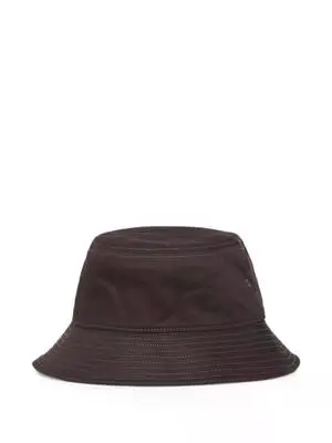 Y3 Logo-embroidered Bucket Hat - Brown