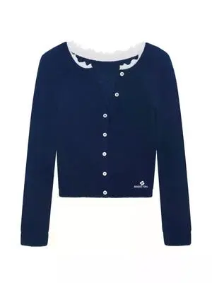 SHUSHU/TONG Ruffle-trim Button-up Cardigan