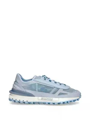 Lacoste Panelled Logo-patch Sneakers - Blue