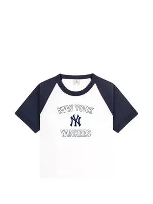 SPORTY & RICH Yankees Arch Raglan T-shirt - White