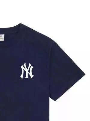 SPORTY & RICH Crew-neck Logo-detail T-shirt - Blue