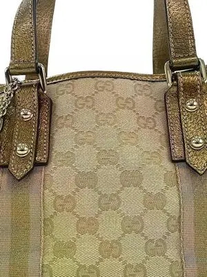 Gucci 2000s Sherry Line Monogram Canvas Handbag