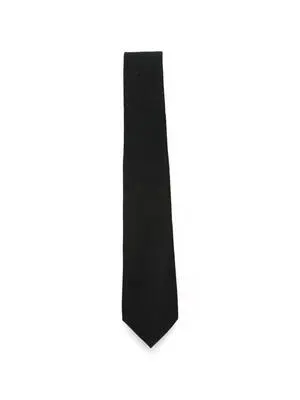 Canali Wool Tie - Black