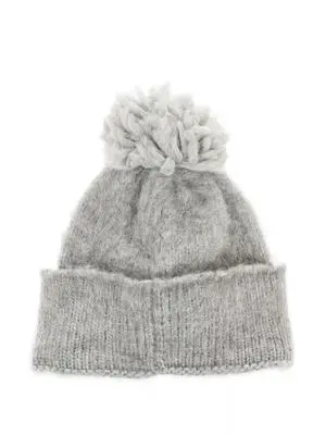Dsquared2 Chunky Knit Pom-pom Beanie Hat With Visor