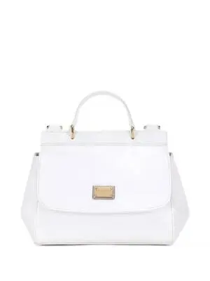 Dolce & Gabbana Leather Shoulder Bag - White