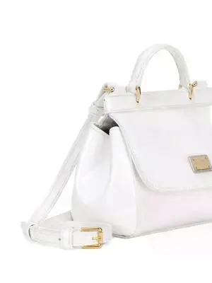 Dolce & Gabbana Leather Shoulder Bag - White