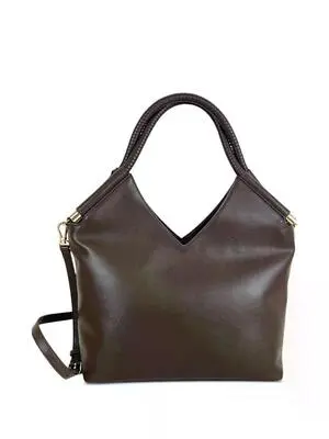 TWINSET Logo Plaque Top-handle Tote Bag - Brown