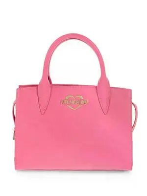 Moschino Logo-plaque Tote Bag - Pink