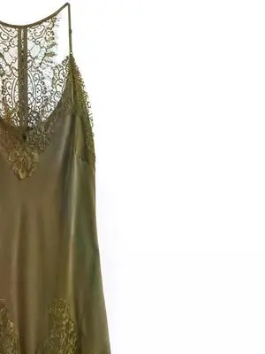 Gold Hawk Lace Trim Camisole Top