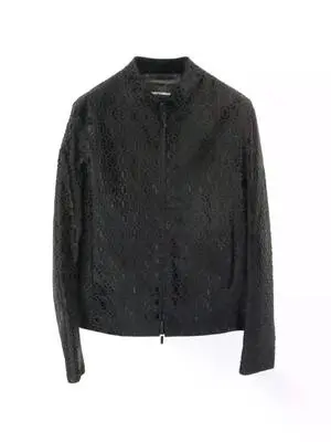 Emporio Armani Patterned Zip-up Jacket