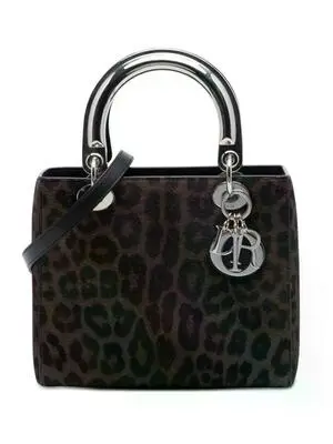Dior Medium Lady Satchel - Brown
