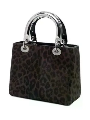 Dior Medium Lady Satchel - Brown