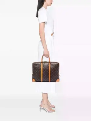 LOUIS VUITTON 2015 Monogram Porte Documents Voyage Business Bag