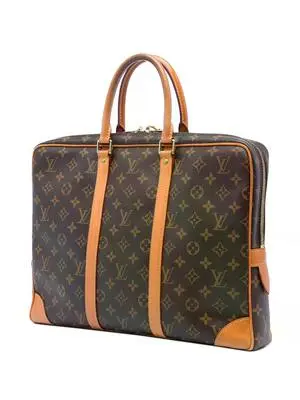 LOUIS VUITTON 2015 Monogram Porte Documents Voyage Business Bag