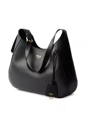 Prada Large Leather Bag - Black