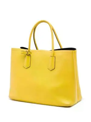 Prada Saffiano Cuir Double Satchel - Yellow