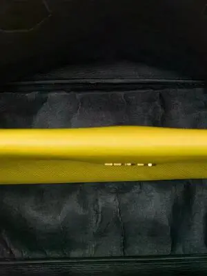 Prada Saffiano Cuir Double Satchel - Yellow
