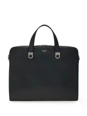 FERRAGAMO Gancini Grained Briefcase