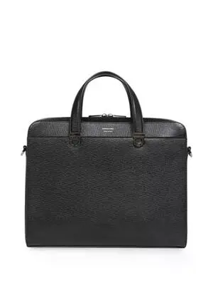 FERRAGAMO Gancini Grained Briefcase