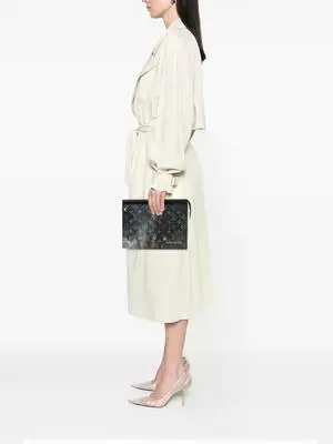 LOUIS VUITTON Monogram Galaxy Pochette Voyage Mm Clutch Bag
