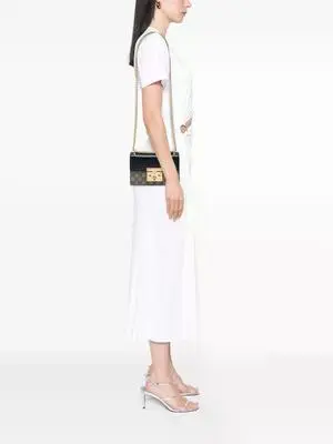 Gucci 2016-2026 Small Gg Supreme Padlock Crossbody Bag - Black