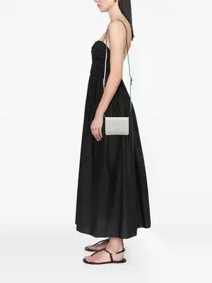 Prada Saffiano Leather Wallet On Strap Crossbody Bag