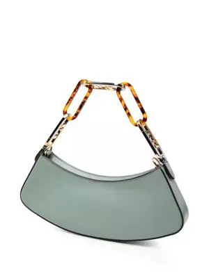 Fendi O Lock Swing Satchel - Green